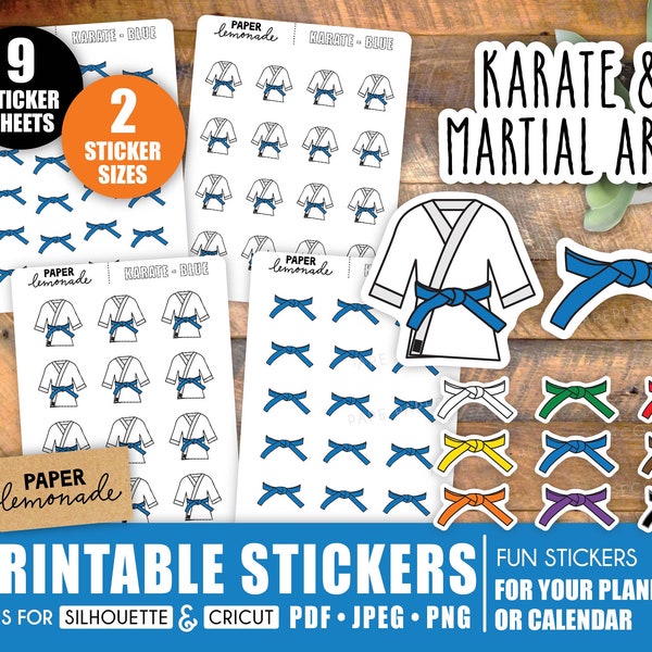 Karate Stickers - Etsy