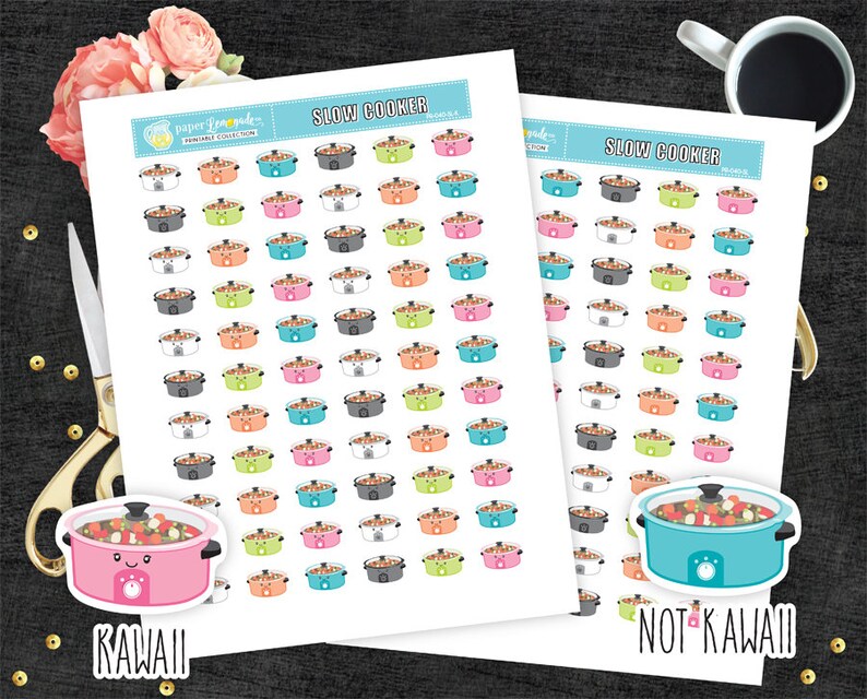 Printable Stickers Slow Cooker Printable Slow Cooker Sticker - Etsy