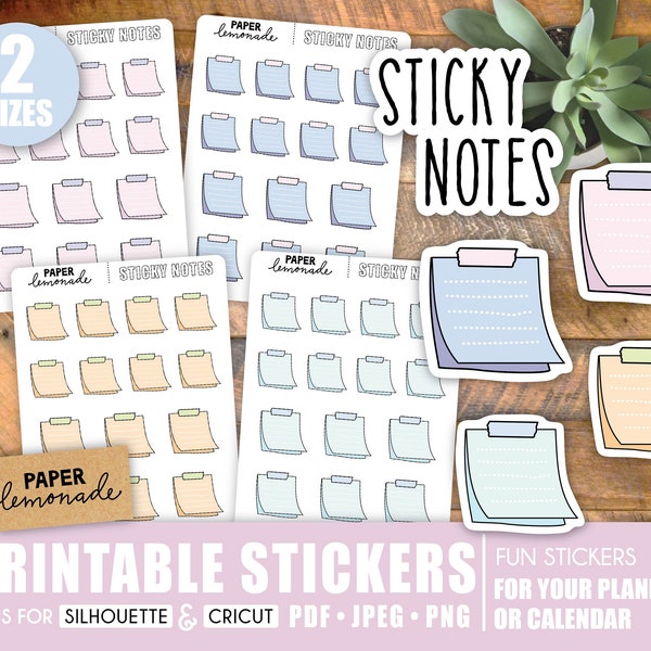 Pastel Sticky Notes - Etsy