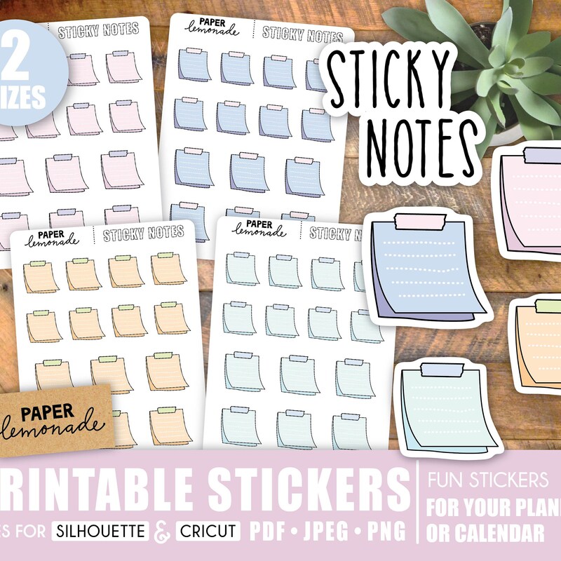 Pastel Sticky Notes - Etsy