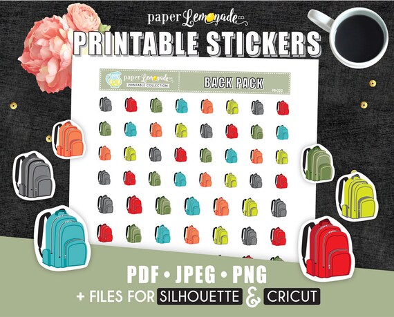 Printable Sticker Backpack Sticker Day Trip Sticker Printable | Etsy