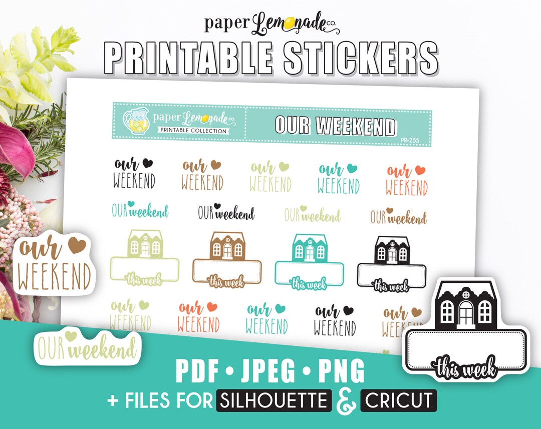 Printable Stickers Our Weekend Special Time Shared Custody PR-255 - Etsy