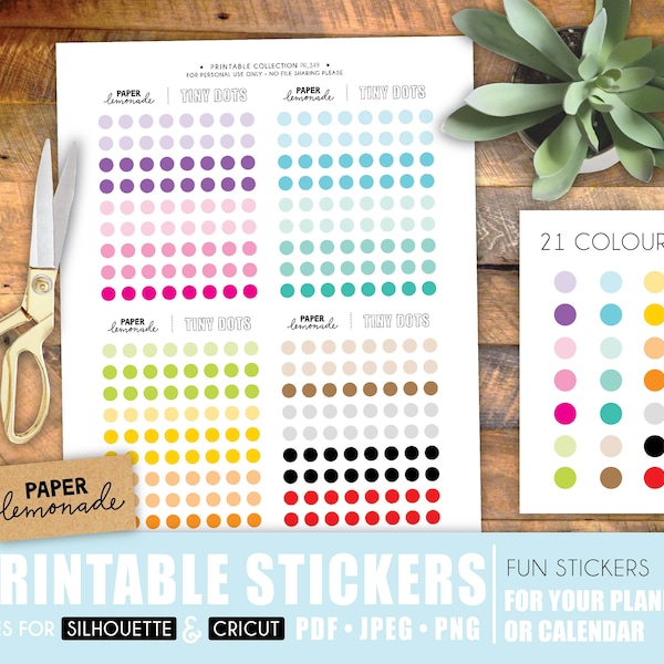 Small Dot Stickers - Etsy