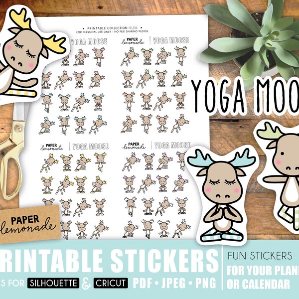 Yoga Stickers - Etsy
