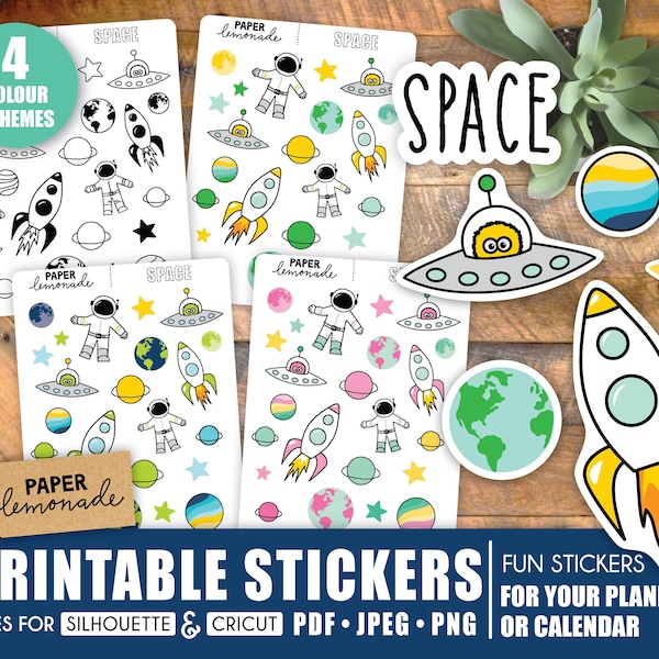 Space Stickers - Etsy
