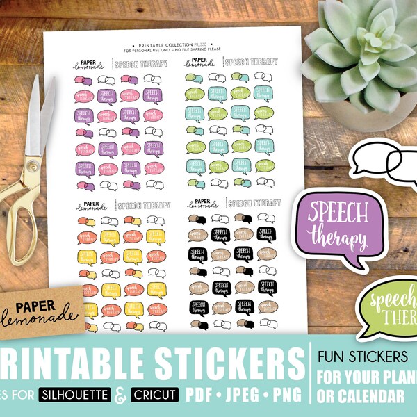 Speech Therapy Stickers - Etsy