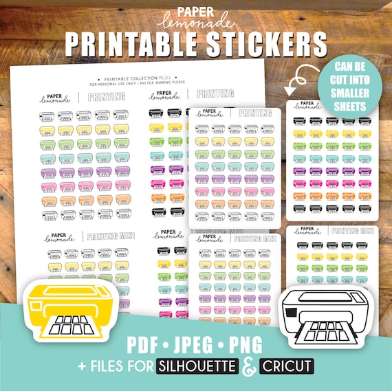 Printable Planner Stickers Printer Stickers PR 311 | Etsy