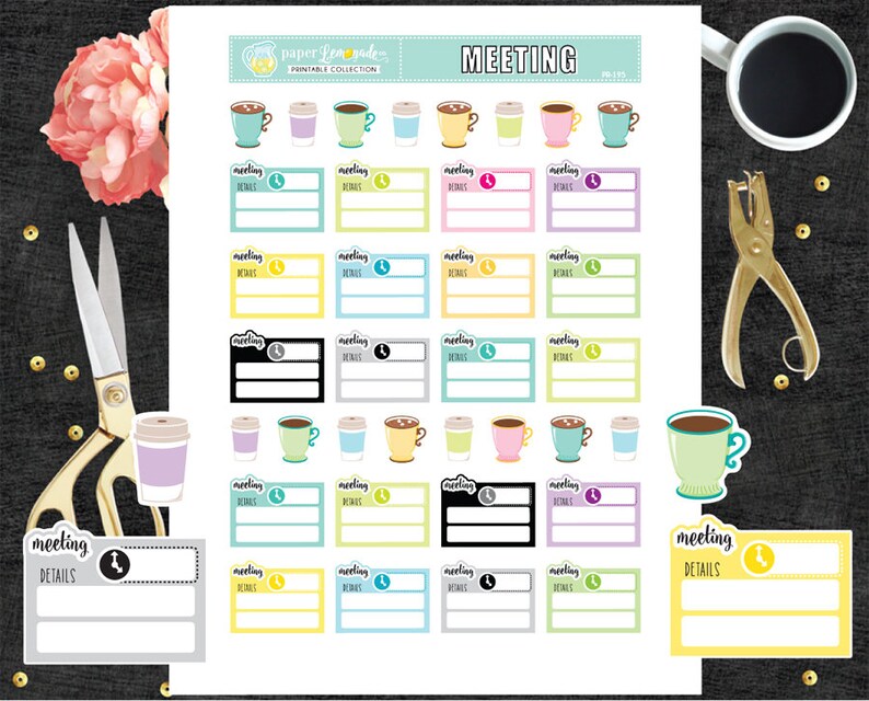 Printable Stickers Meeting Stickers Reunion Printable Stickers | Etsy