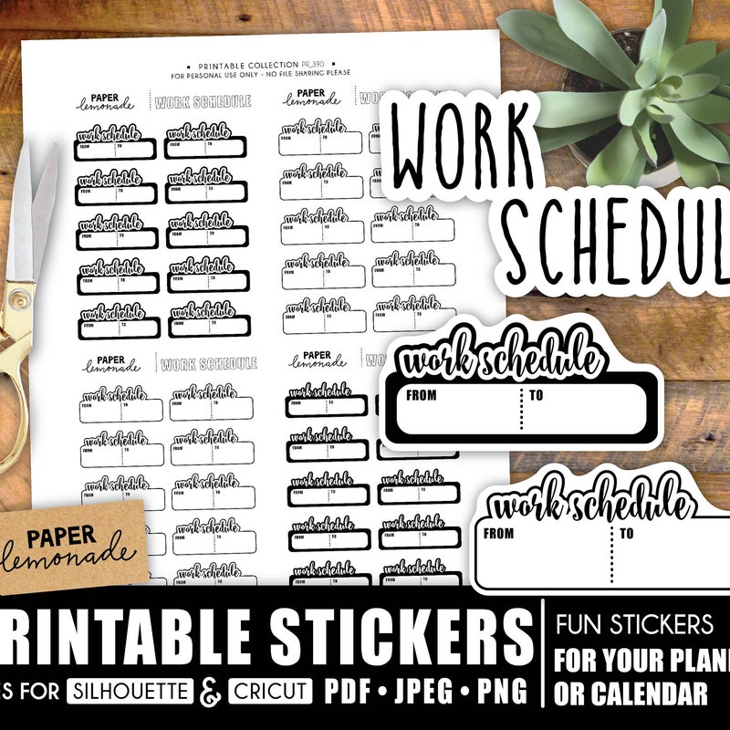Work Planners Printable - Etsy