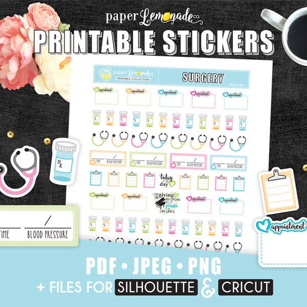 Surgery Planner Stickers - Etsy