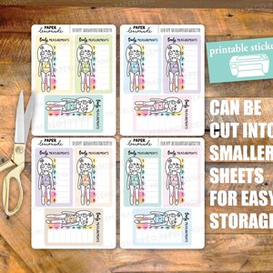 Body Measurements PRINTABLE Stickers for Your Planner or Notebook - Etsy