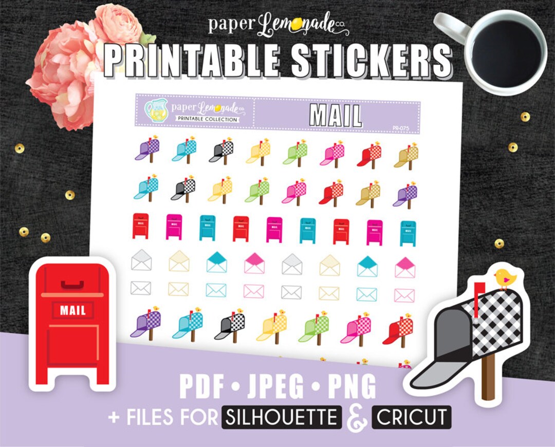 Printable Stickers Mail Stickers Mailbox Printable Stickers Letter ...