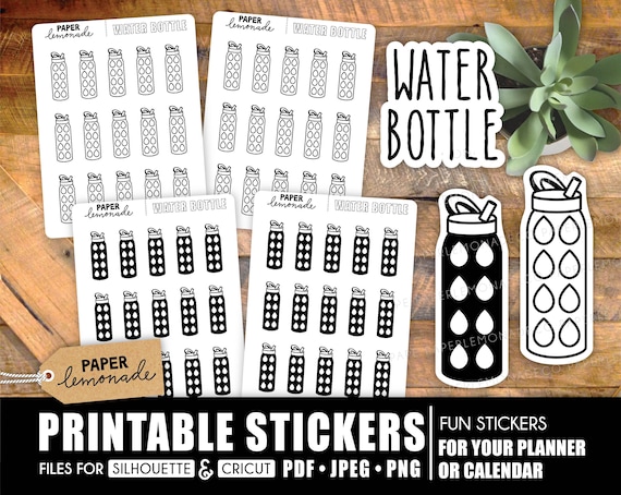 Printable Stickers Daily Hydrate Sticker Drinking Water | Etsy