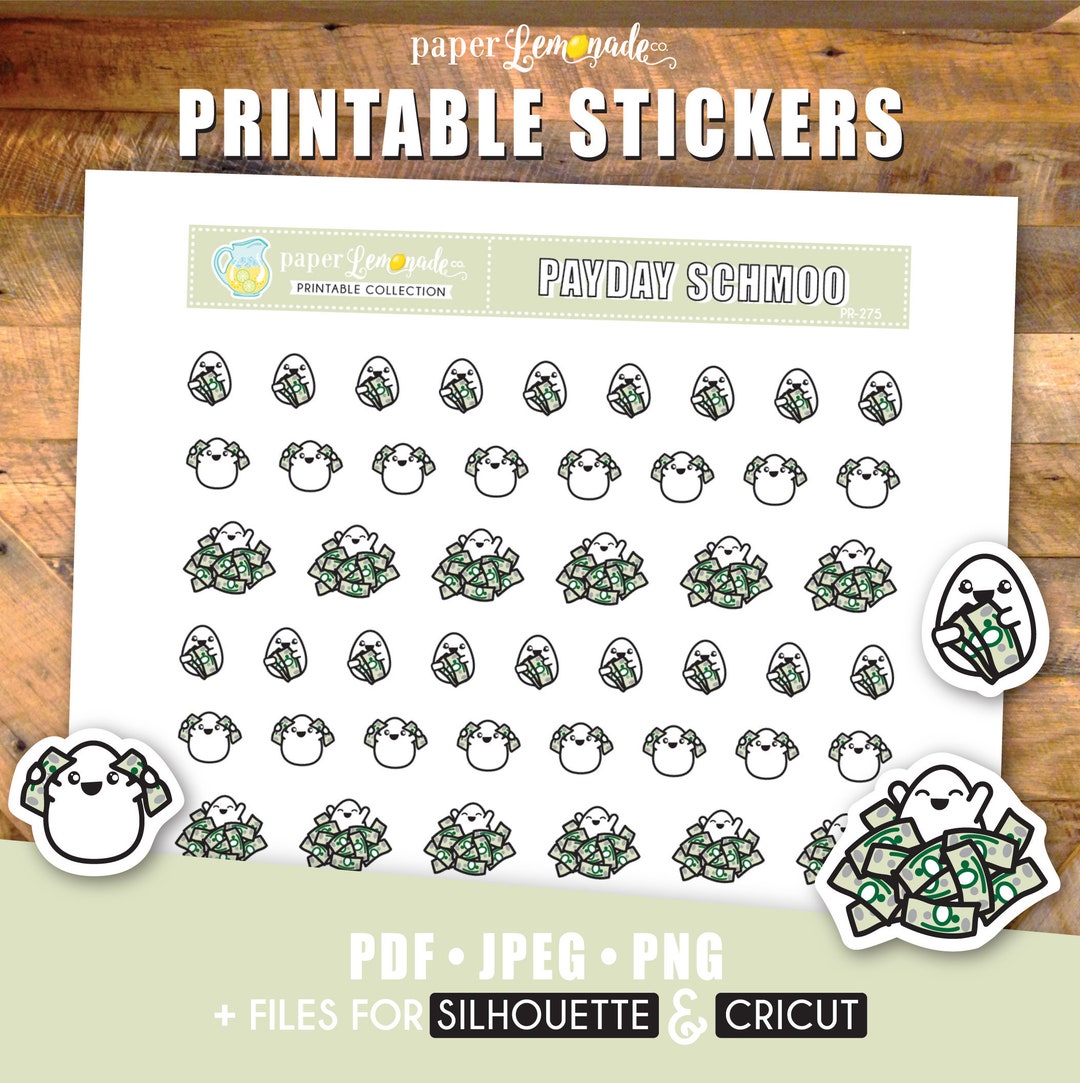 Payday Printable Planner Stickers - Etsy