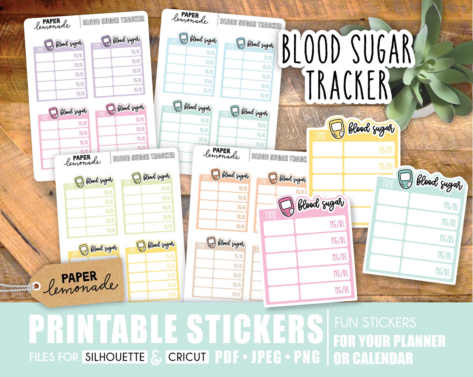 Blood Sugar Glucose Tracking Chart With 5 Spaces for Precise Monitoring ...