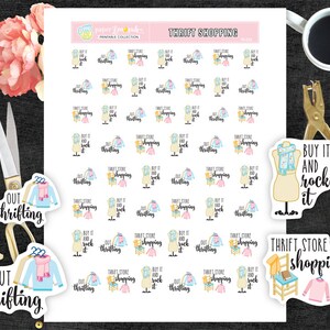 Printable Stickers Thrift Shopping Thrifting Stickers Thrift Store ...