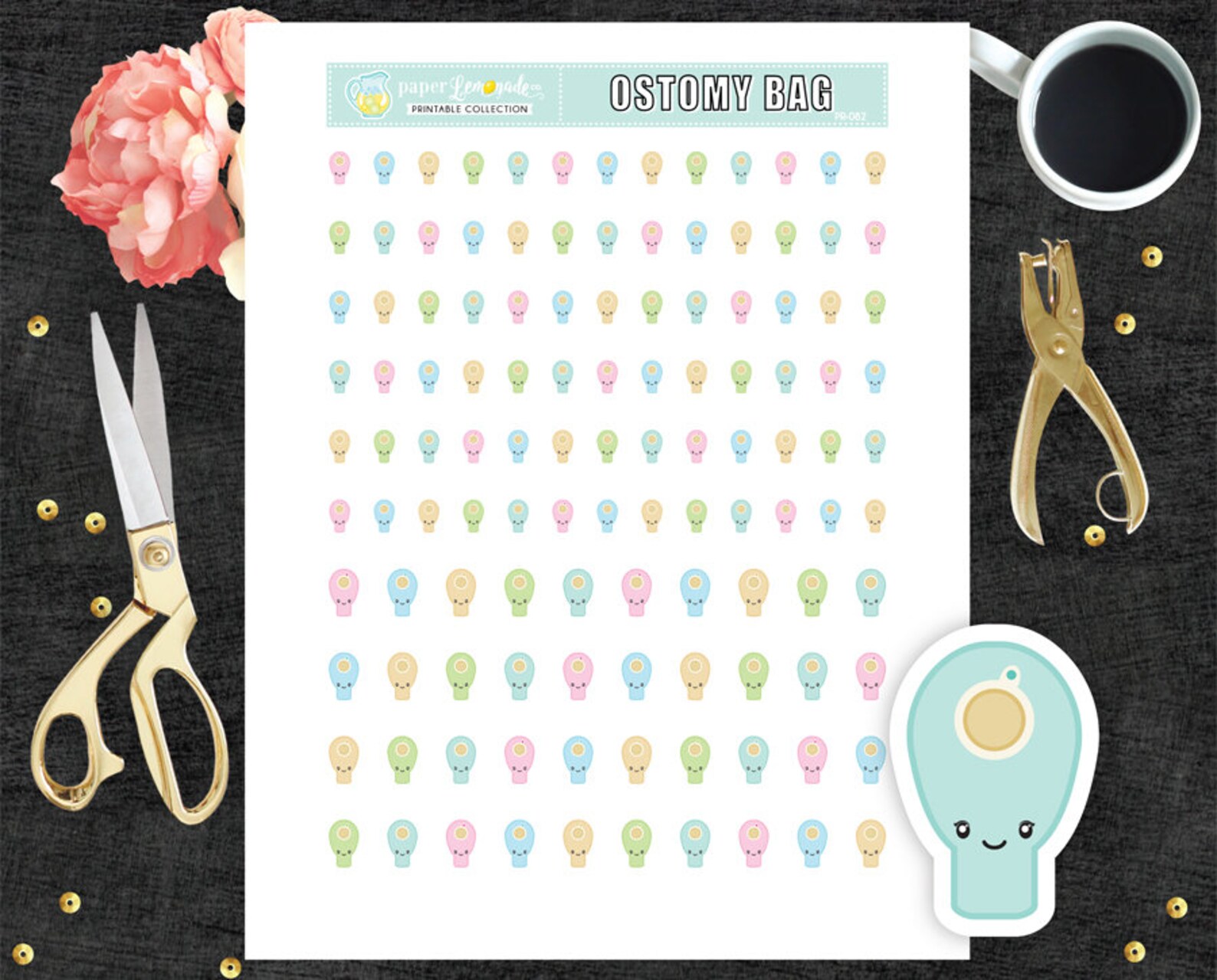 Printable Stickers Ostomy Bag Sticker Urostomy Bag Sticker Urostomy ...