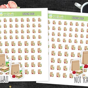 Printable Stickers Lunch Bag Stickers School Lunch Sticker Lunch ...