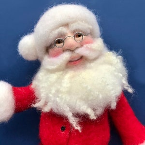 Needle Felting Tutorial, Needle Felted Santa Claus, Needle Felted ...