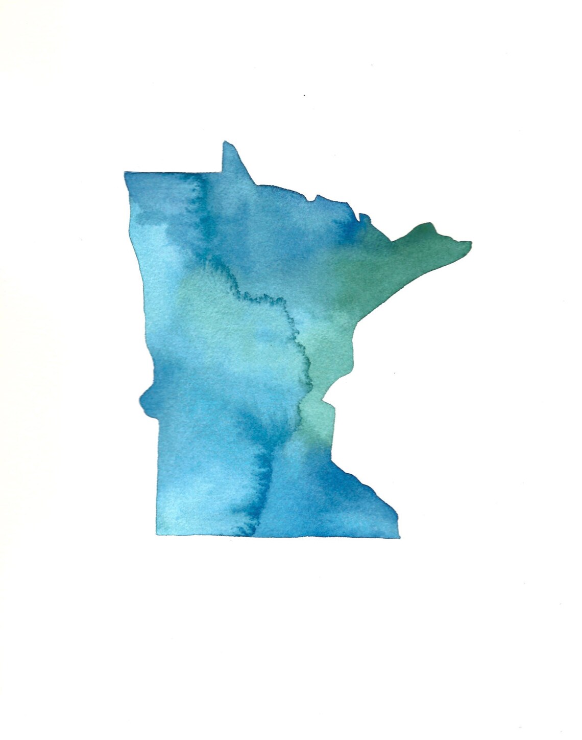 Minnesota State Silhouette - Heart at Home - Made to Order - Minnesota ...
