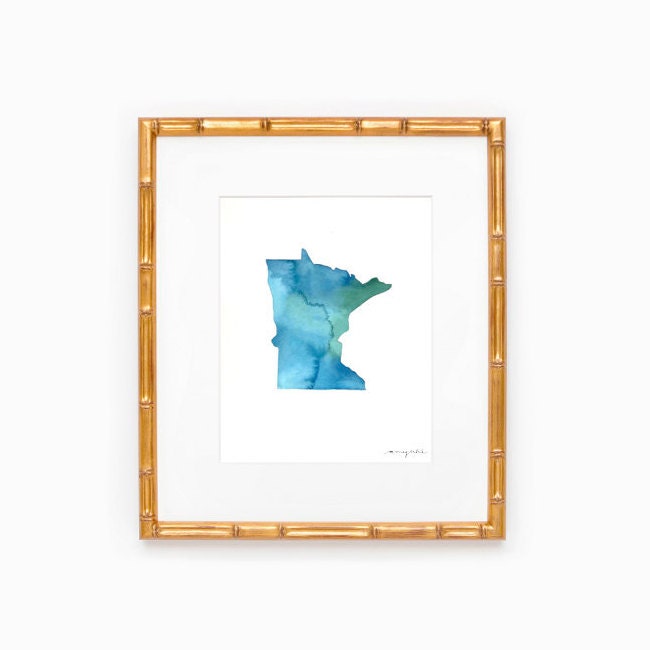 Minnesota State Silhouette - Heart at Home - Made to Order - Minnesota ...