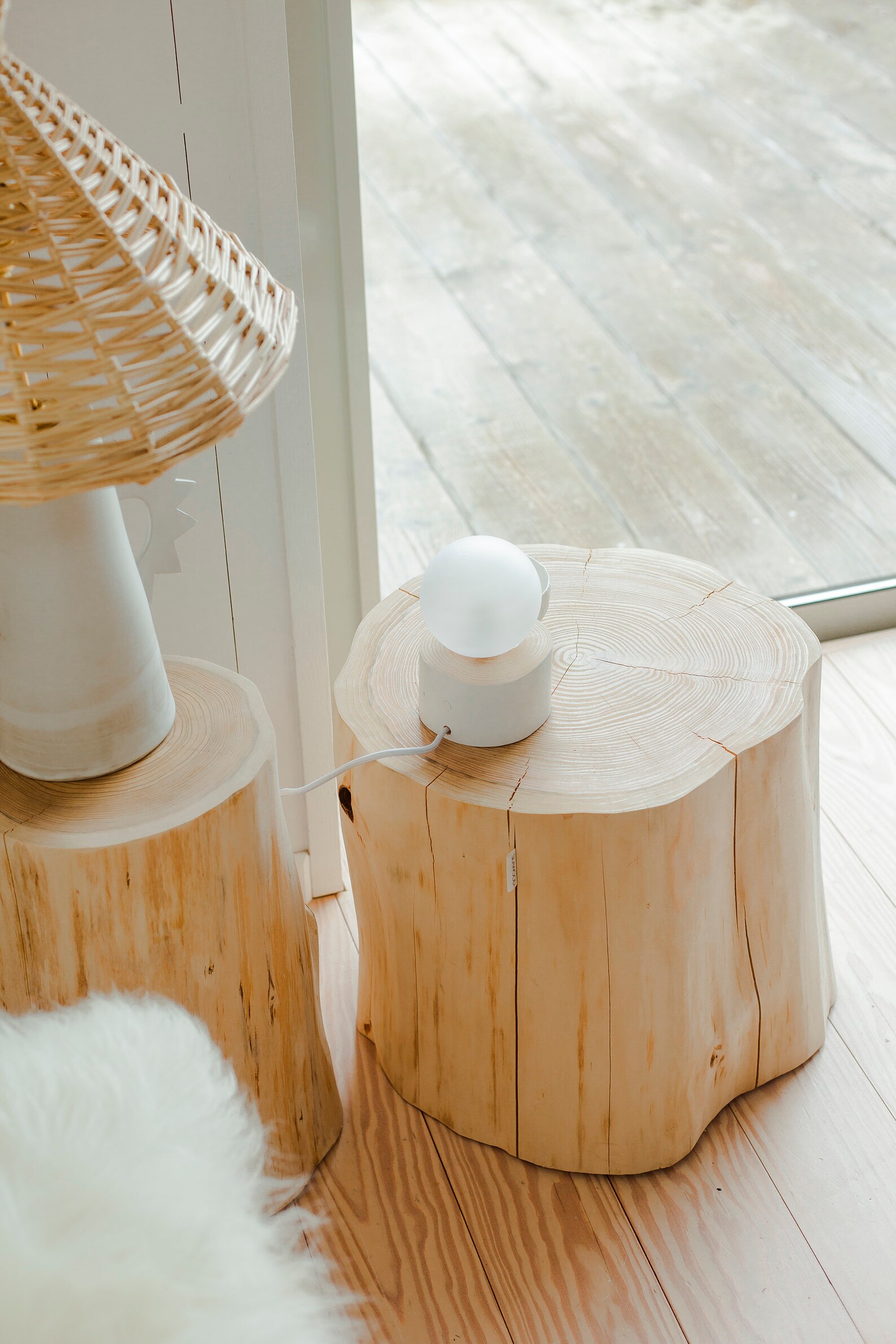 Natural Wood Log Table XL - Etsy UK