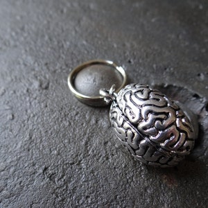 3D Brain Keyring // Keychain // Neuroscience Key Ring // Biology ...