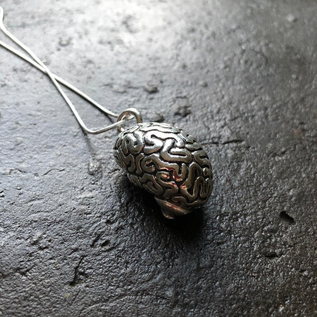 3D Brain Necklace // Pendant // Neuroscience Necklace // Biology ...