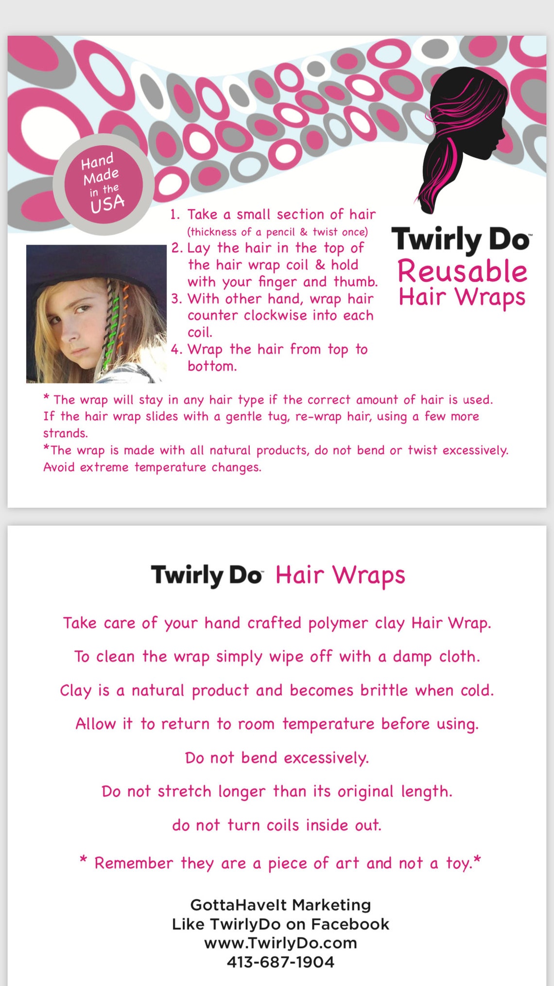 Twirly Do-the Reusable Hair Wrap Hair Accessories Fun Gift for Women ...