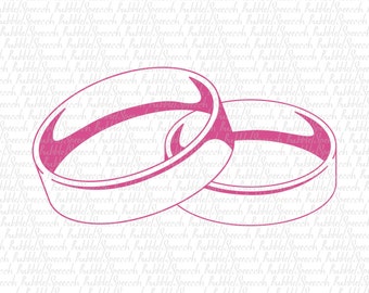 Team Bride The Bride Wedding Rings SVG EPS DXF & Png