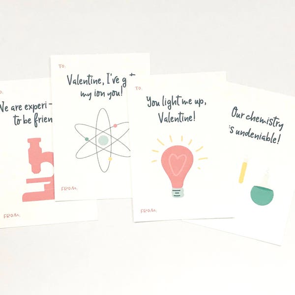 Science Valentine - Etsy