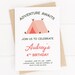 Camping Birthday Party Invitation, Tent Invitation Pink, Girl Birthday ...