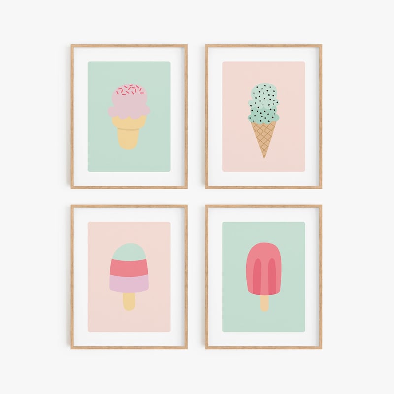 Ice Cream Poster - Etsy
