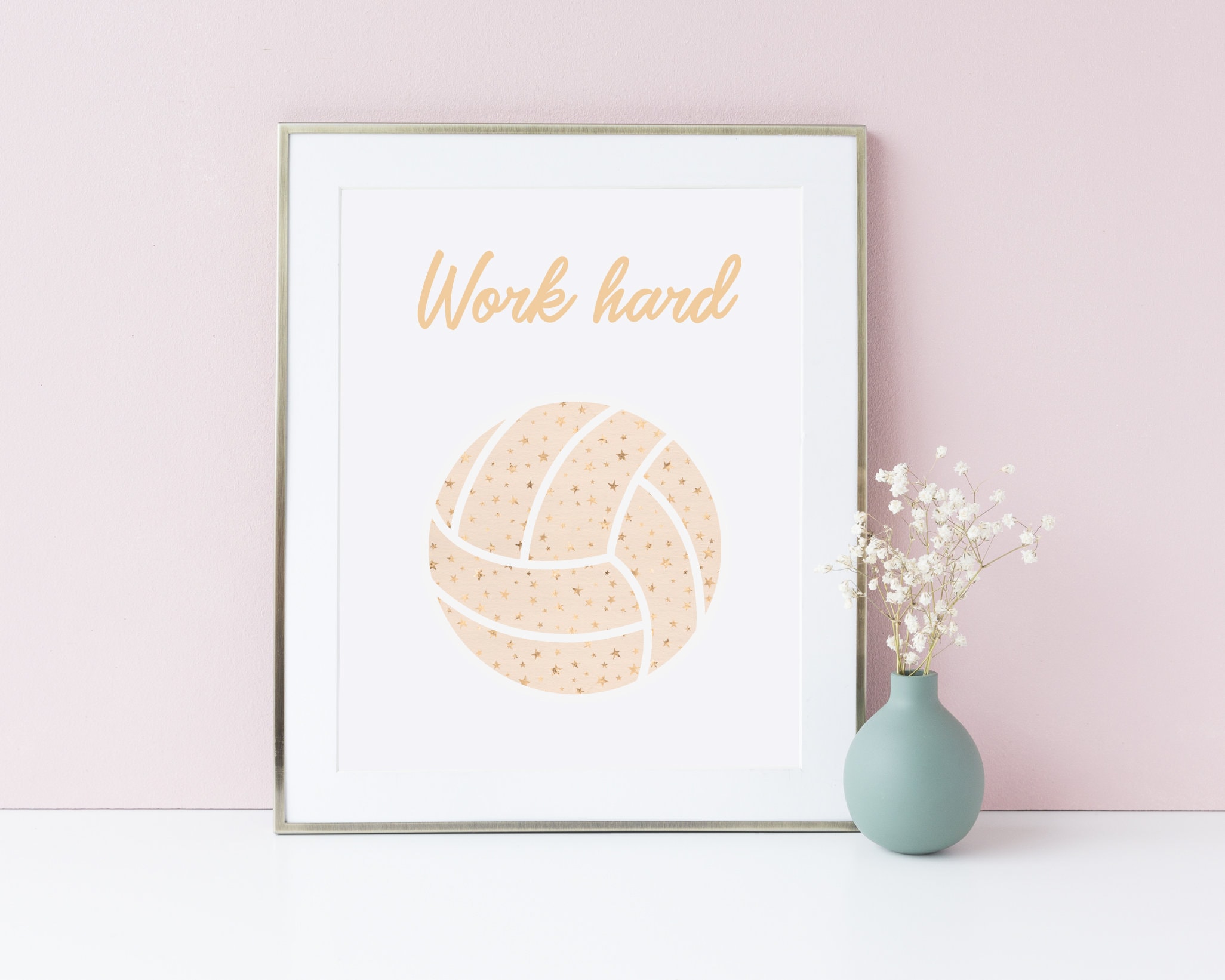 Volleyball Poster Printable / Girls Sports Nursery Decor / Girls ...