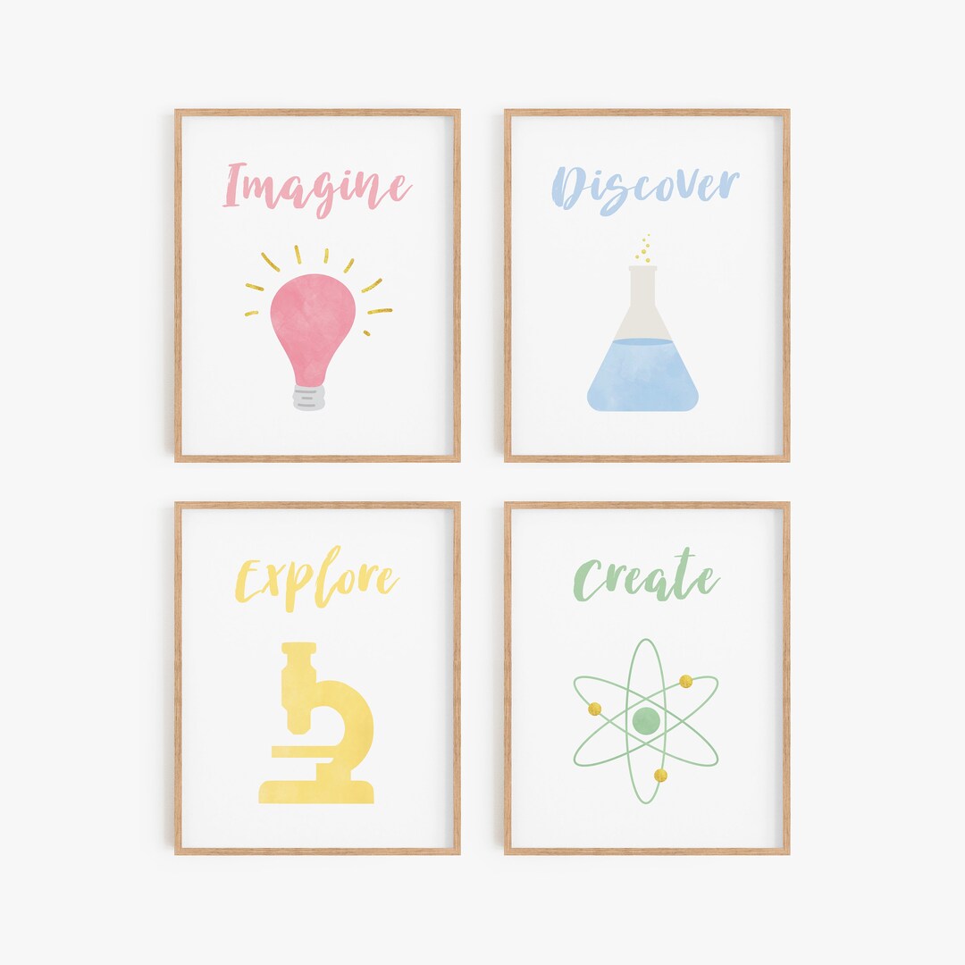 Science Classroom Wall Art, School Door Decorations, Chemistry Posters ...