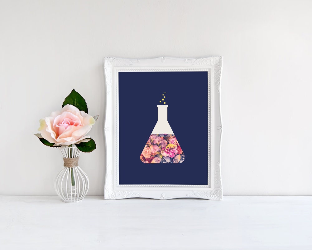 Science Beaker Printable Art 16x20 Chemistry Poster - Etsy