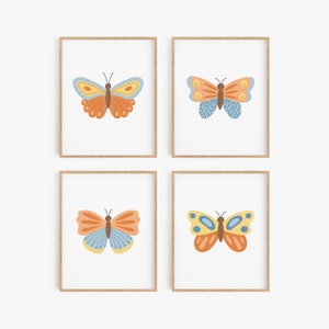 Printable Butterfly Posters, Boho Nursery Decor Boy, Butterfly Kids ...