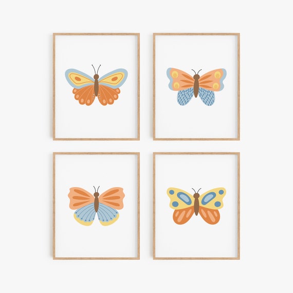 Printable Butterfly Posters Boho Nursery Decor Boy Butterfly | Etsy