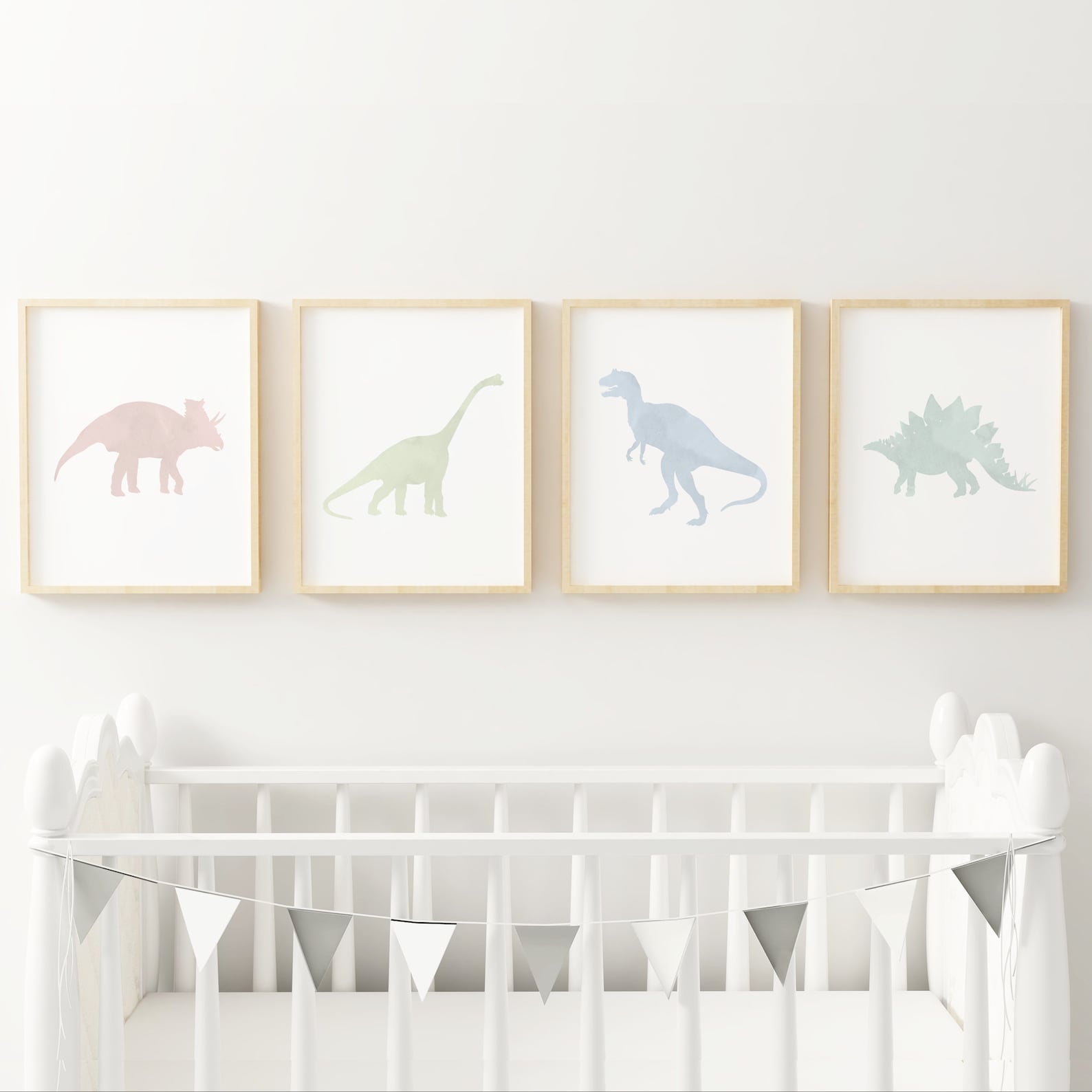 Dinosaur Theme Kids Room Wall Art Unisex Playroom Print Set - Etsy