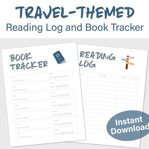 Kids Reading Log Printable, Summer Reading Tracker, Child Reading List ...