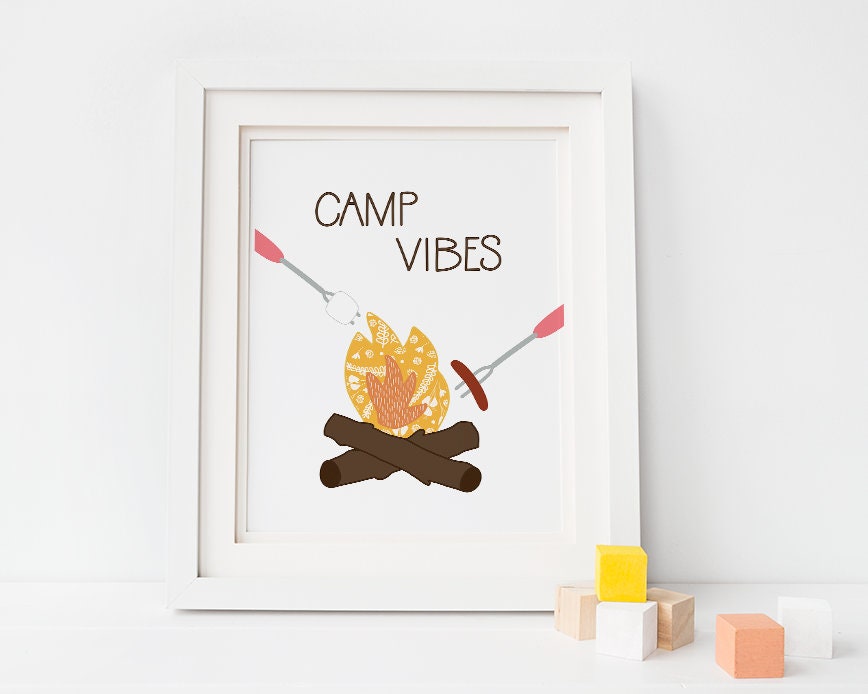 Camping Sign Printable Camper Decor Camping Playroom - Etsy