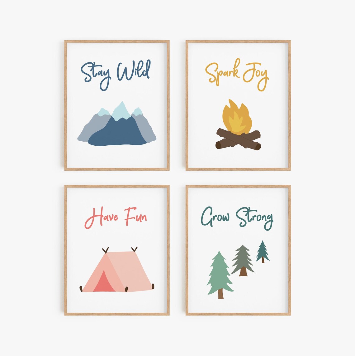 Adventure Nursery Wall Art Kids Camping Decor Mountain Theme | Etsy