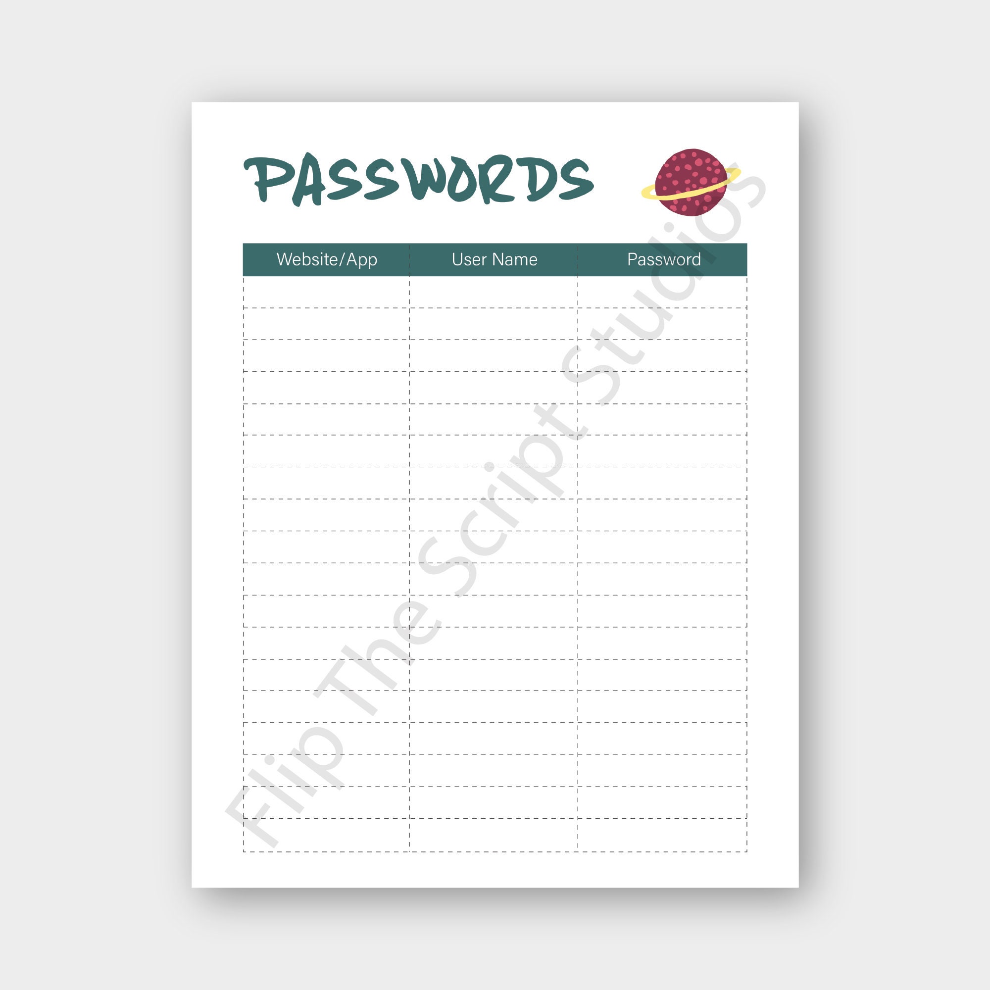 Space Themed Kids Planner Printable Homeschool Schedule - Etsy