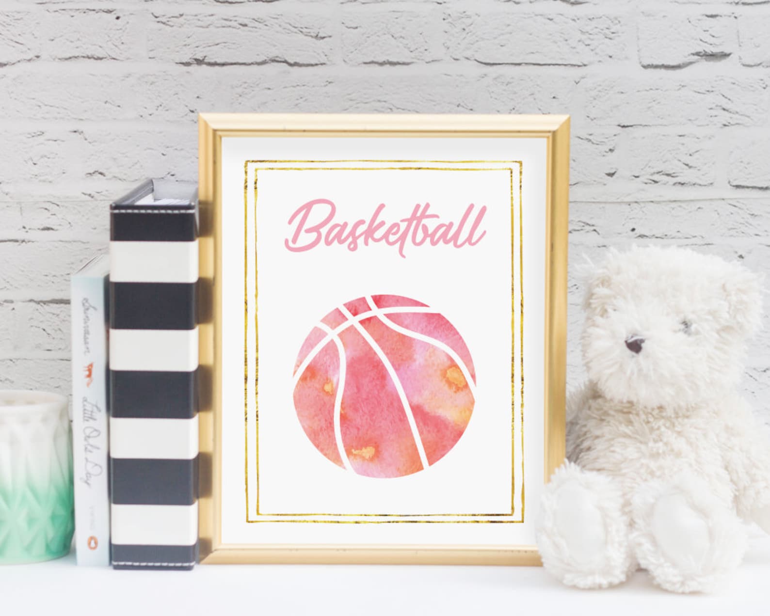 Girls Basketball Decor / Printable Sports Art / Basketball - Etsy
