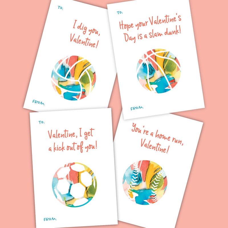 Volleyball Valentine - Etsy