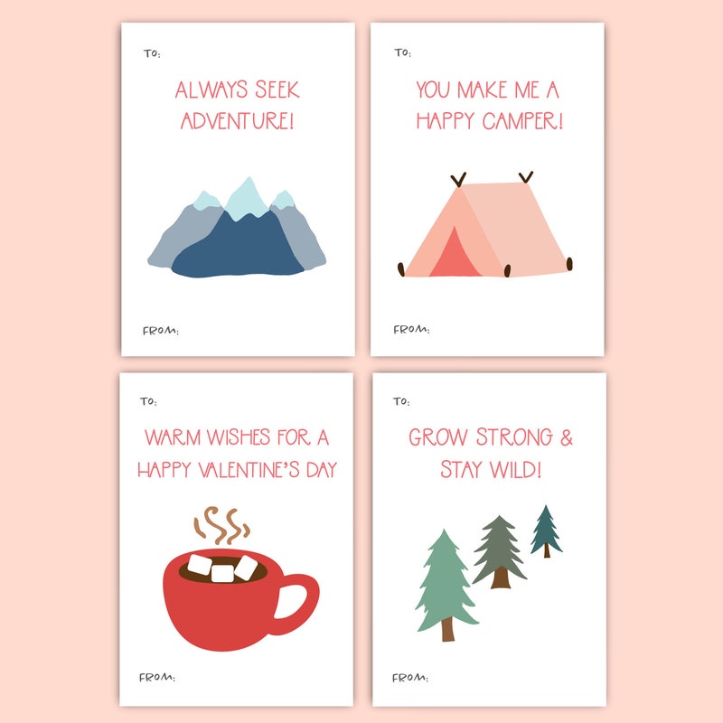 Camping Valentine - Etsy