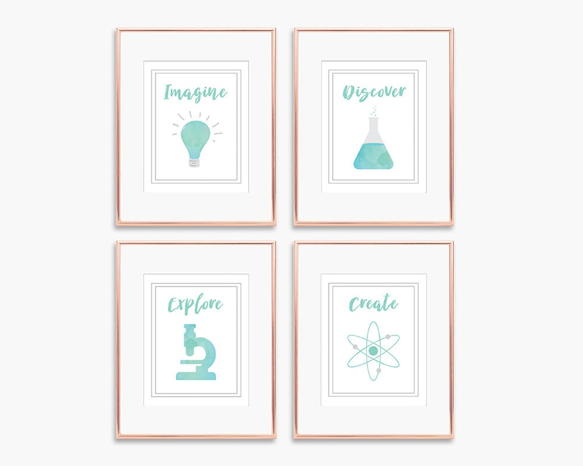 Science Classroom Posters / Inspirational Quotes Art Prints / - Etsy