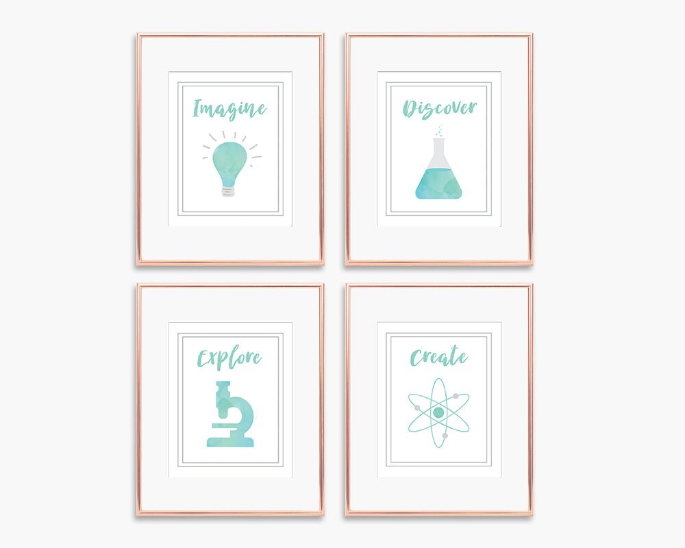 Science Classroom Posters / Inspirational Quotes Art Prints / - Etsy