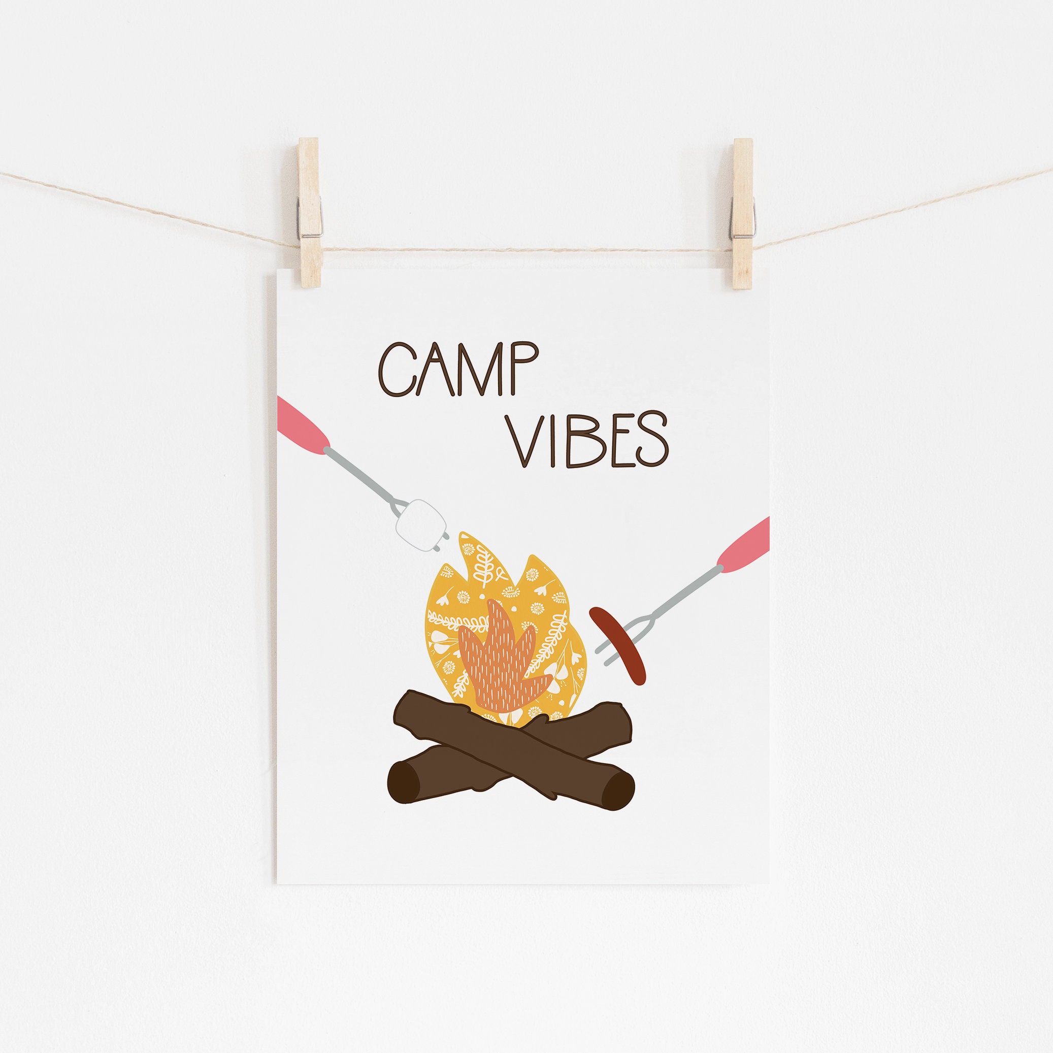 Camping Sign Printable Camper Decor Camping Playroom - Etsy