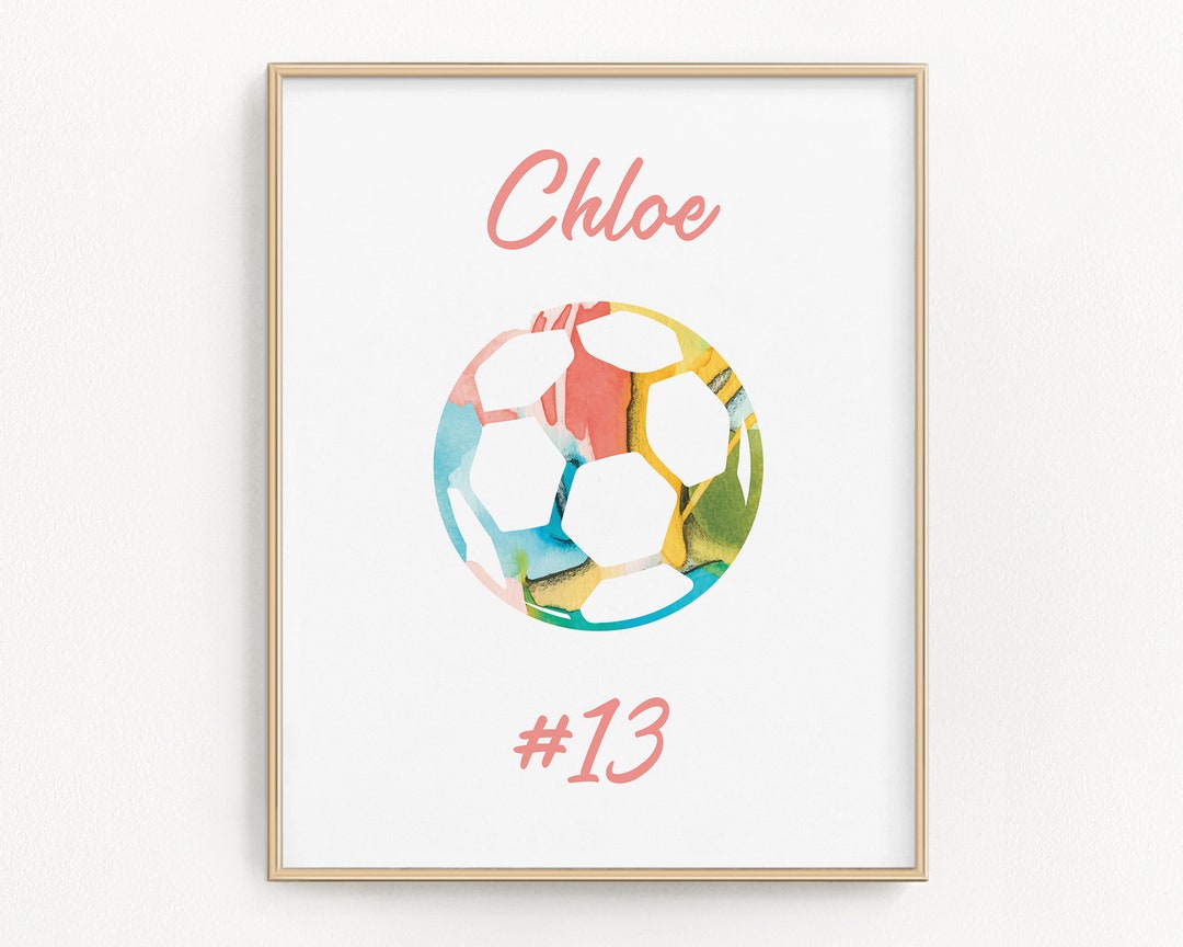 Soccer Gifts for Girls, Soccer Posters Personalized, High School Soccer ...